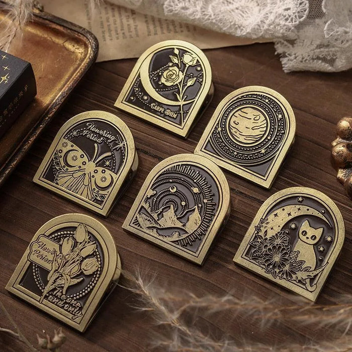 PAPERWRLD - Charming Nature-Themed Bujo Clips – Durable Zinc Alloy