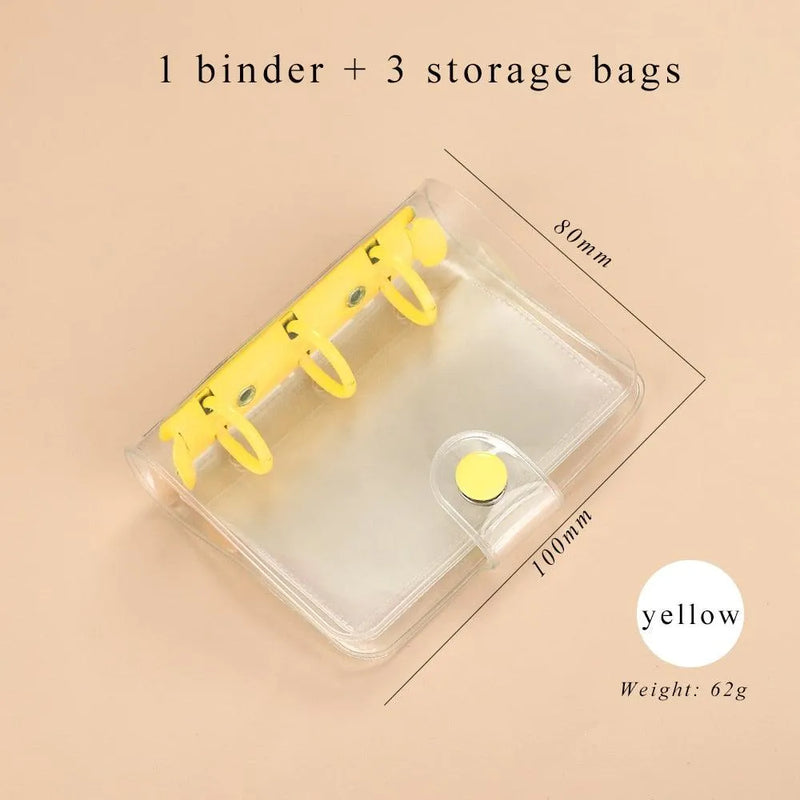 Mini Transparent Ring Binders with Storage Bag and Inserts – Up 60% Off ...