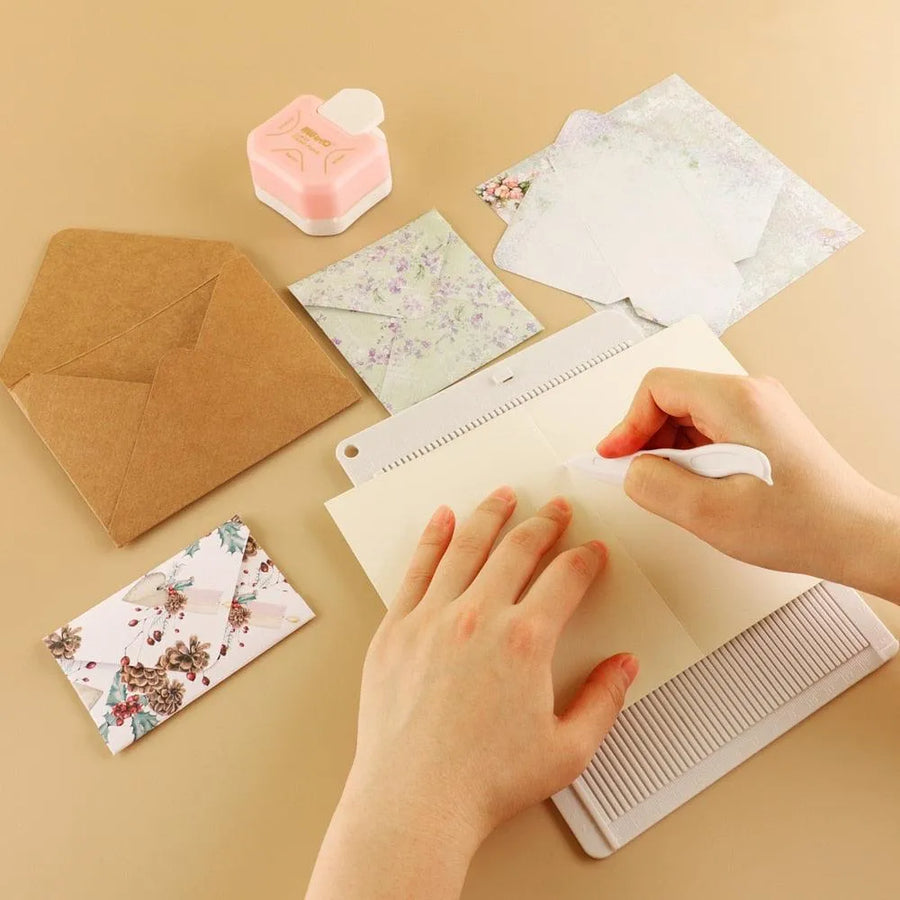 Multi-Purpose Scoring Board Envelope Maker with Bone Folder – Up 60% ...