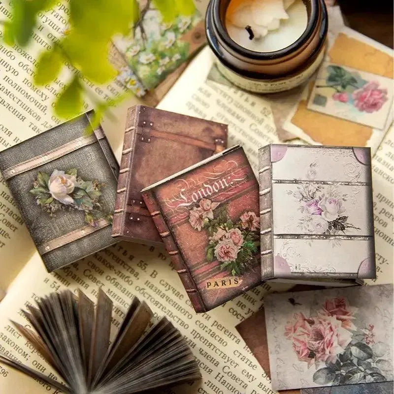 Mini Vintage Paper Books – 60 Double-Sided Sheets – Up 60% Off at PaperWrld