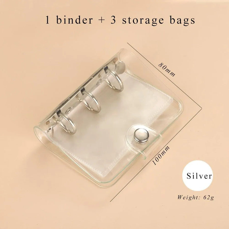 Mini Transparent Ring Binders with Storage Bag and Inserts – Up 60% Off ...