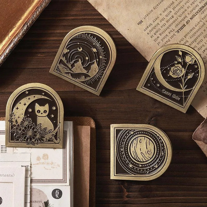 PAPERWRLD - Charming Nature-Themed Bujo Clips – Durable Zinc Alloy