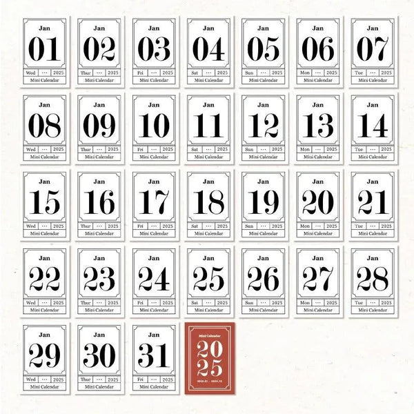 2025 Mini Tear-Off Calendar – Up 60% Off at PaperWrld