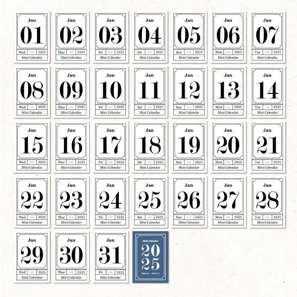 2025 Mini Tear-Off Calendar – Up 60% Off at PaperWrld