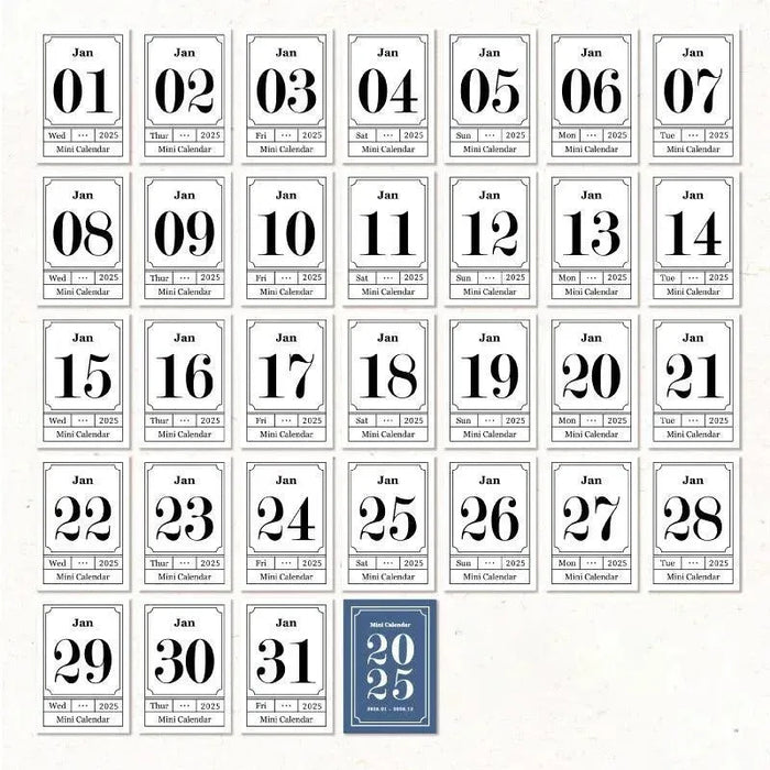 2025 Mini Tear-Off Calendar – Up 60% Off at PaperWrld