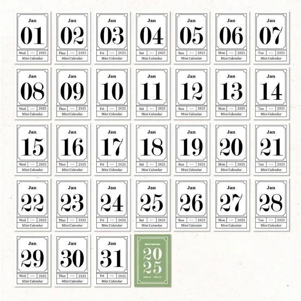 2025 Mini Tear-Off Calendar – Up 60% Off at PaperWrld