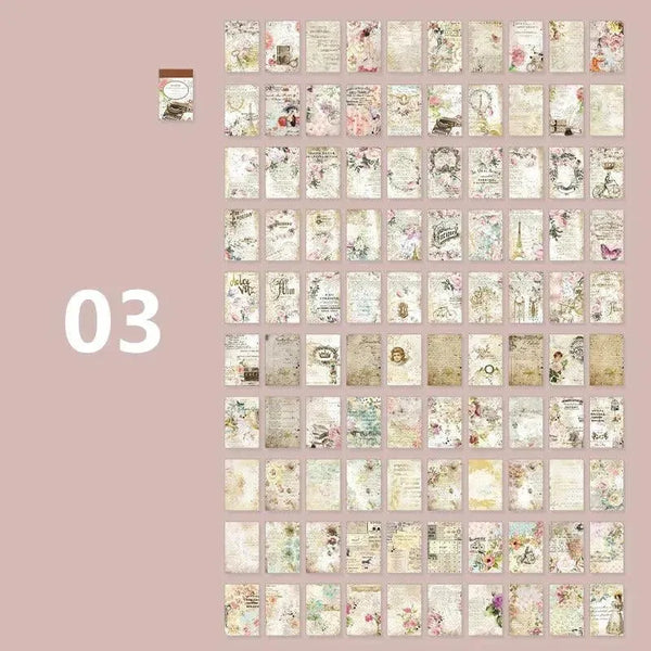 Mini Sticker Book – 100 Decorative Japanese Paper Stickers – Up 60% Off ...