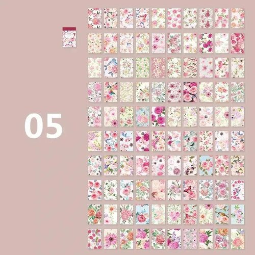 Mini Sticker Book – 100 Decorative Japanese Paper Stickers – Up 60% Off ...