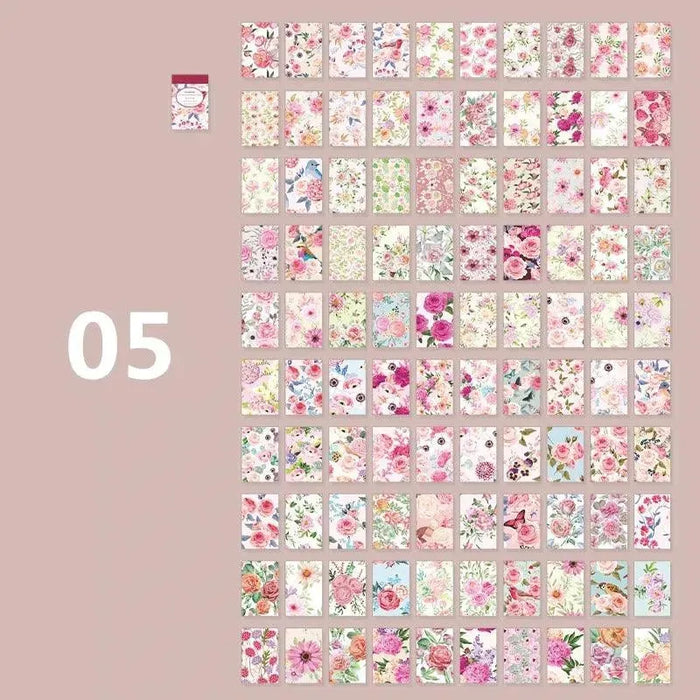 Mini Sticker Book – 100 Decorative Japanese Paper Stickers – Up 60% Off ...