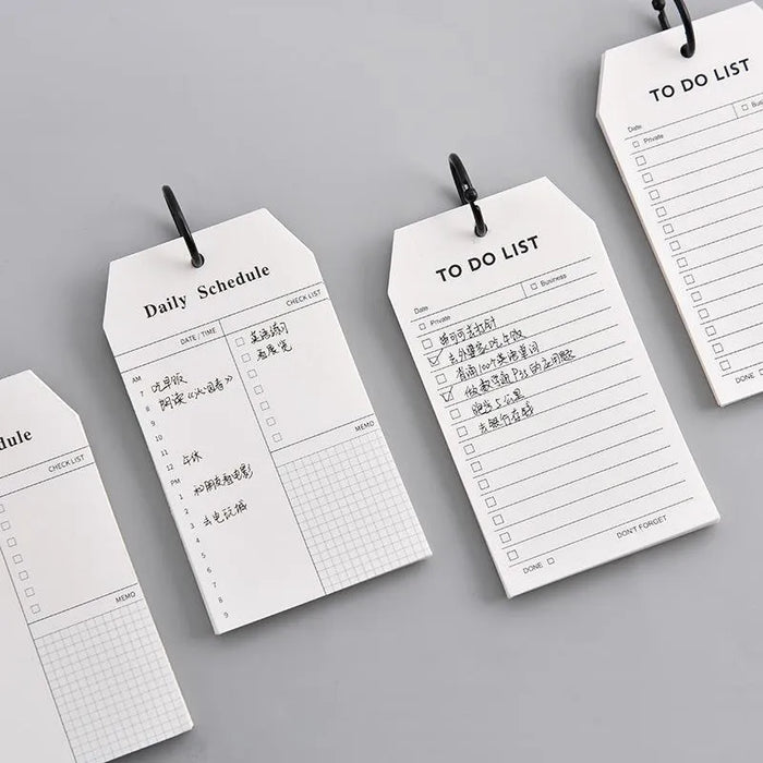 Daily Schedule & To-Do List Portable Pads – 52 Sheets per Set – Up 60% ...