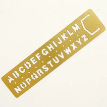 PAPERWRLD - Letters, Numbers, Symbols Rulers