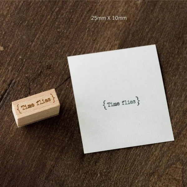 PAPERWRLD - Vintage Life Record Timeline Stamp