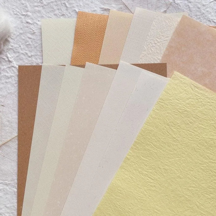 12Pcs Vintage Textured Paper Set – Up 60% Off at PaperWrld