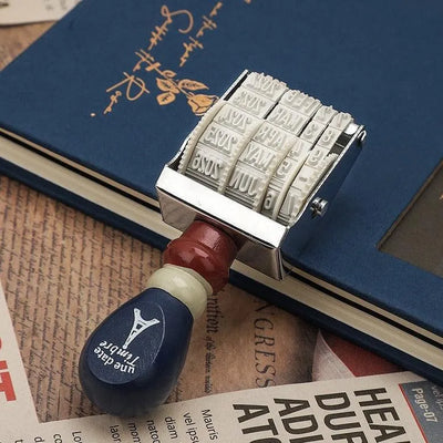 Vintage-Inspired Rolling Date Stamp – Up 60% Off at PaperWrld
