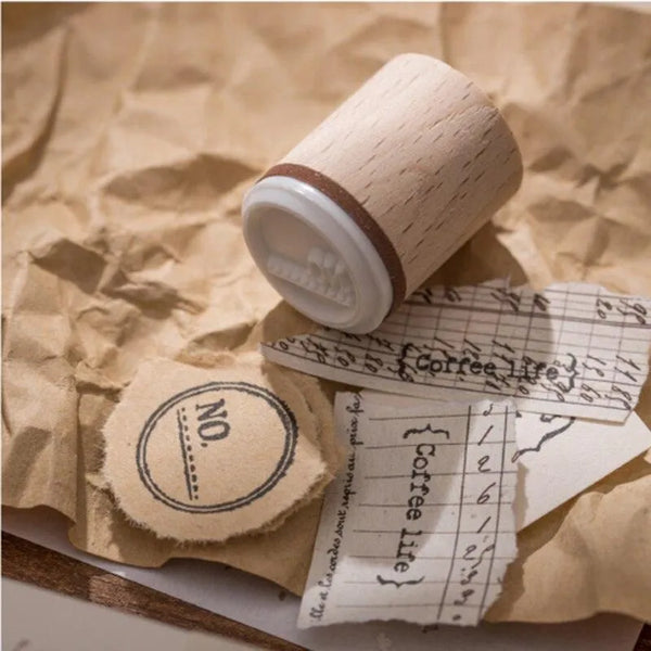 PAPERWRLD - Vintage Life Record Timeline Stamp