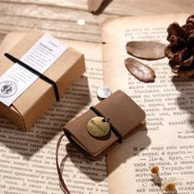 Handmade Leather Mini Notebook – Up 60% Off at PaperWrld