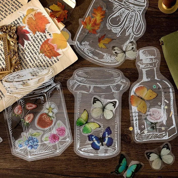 Enchanted Jar Stickers Pack - 35 Pcs Delightful PET Stickers – Up 60% ...