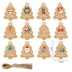 PAPERWRLD - 48PCS Christmas Tree Paper Tag